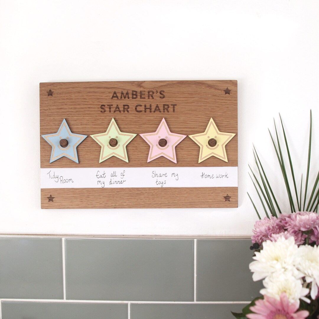 Wooden Star Chart - Etsy