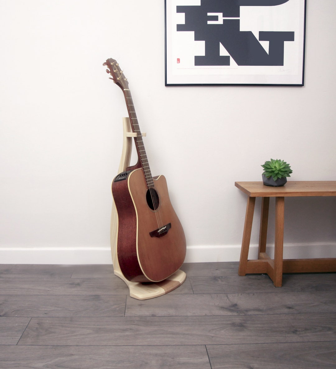 Wooden Guitar Stand - Etsy