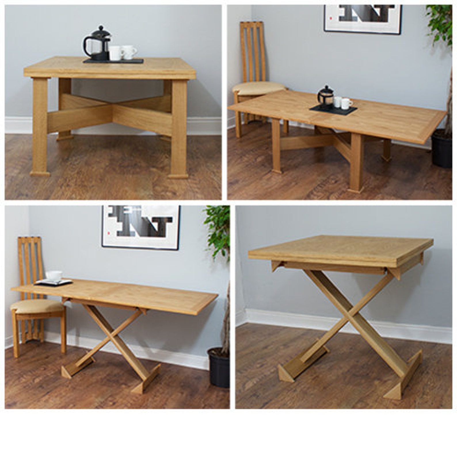 Convertable Classic Oak Coffee Table to Extending Dining - Etsy