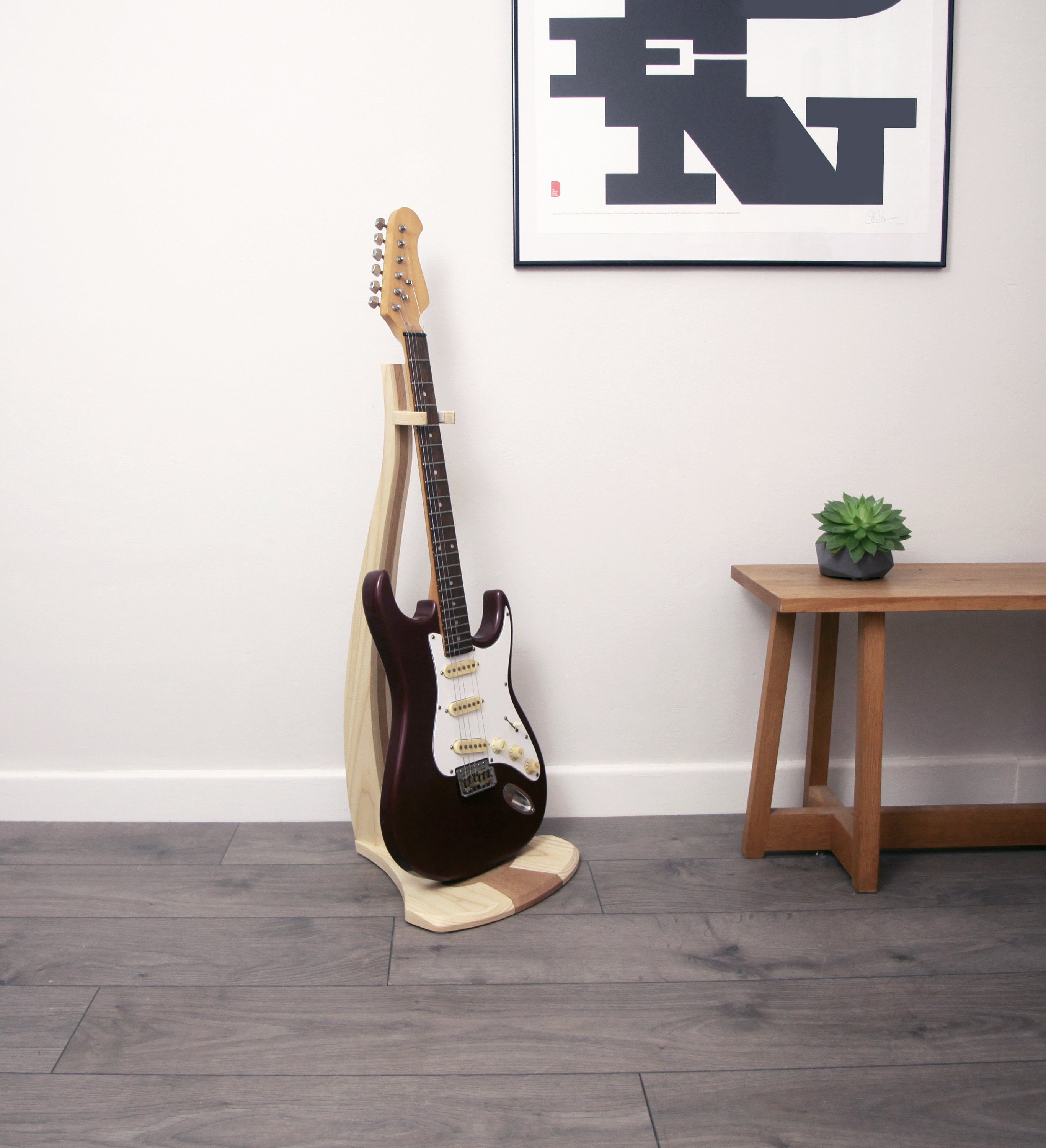 Wooden Guitar Stand - Etsy
