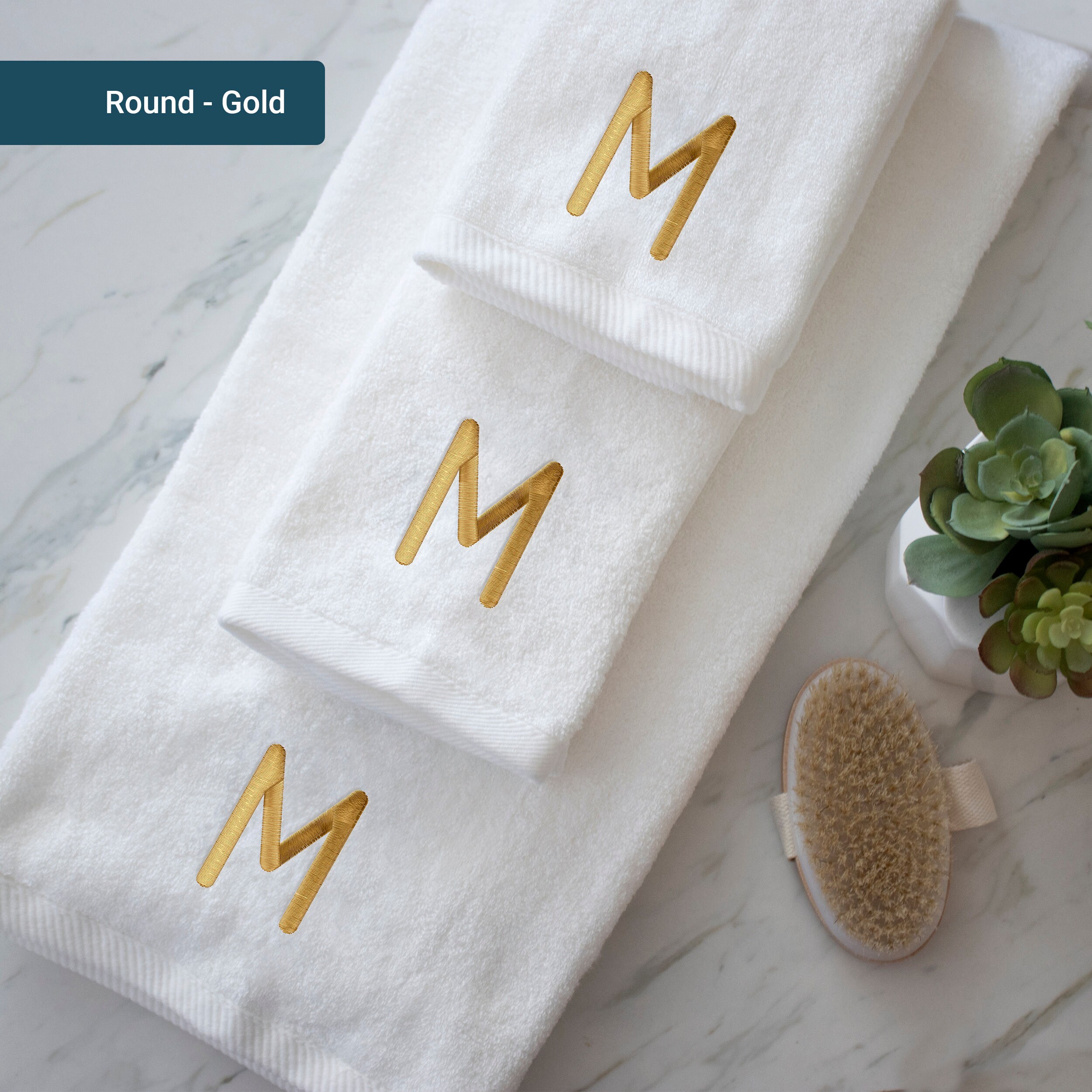 Personalized Bath Towel Sets, Monogrammed Bath Towel Sets, Custom ...