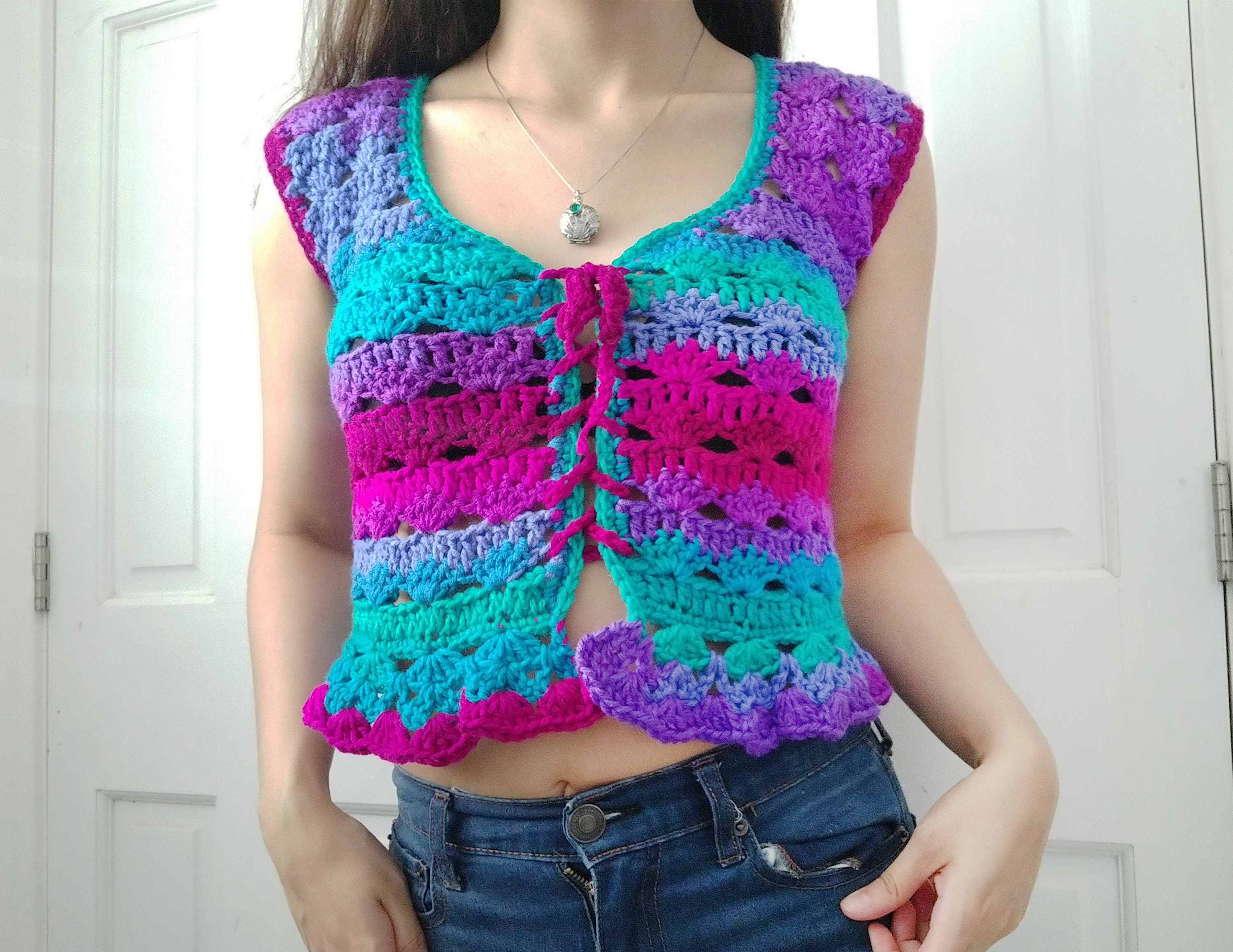 Mermaid Scales Top: Crochet Pattern ENG | Etsy