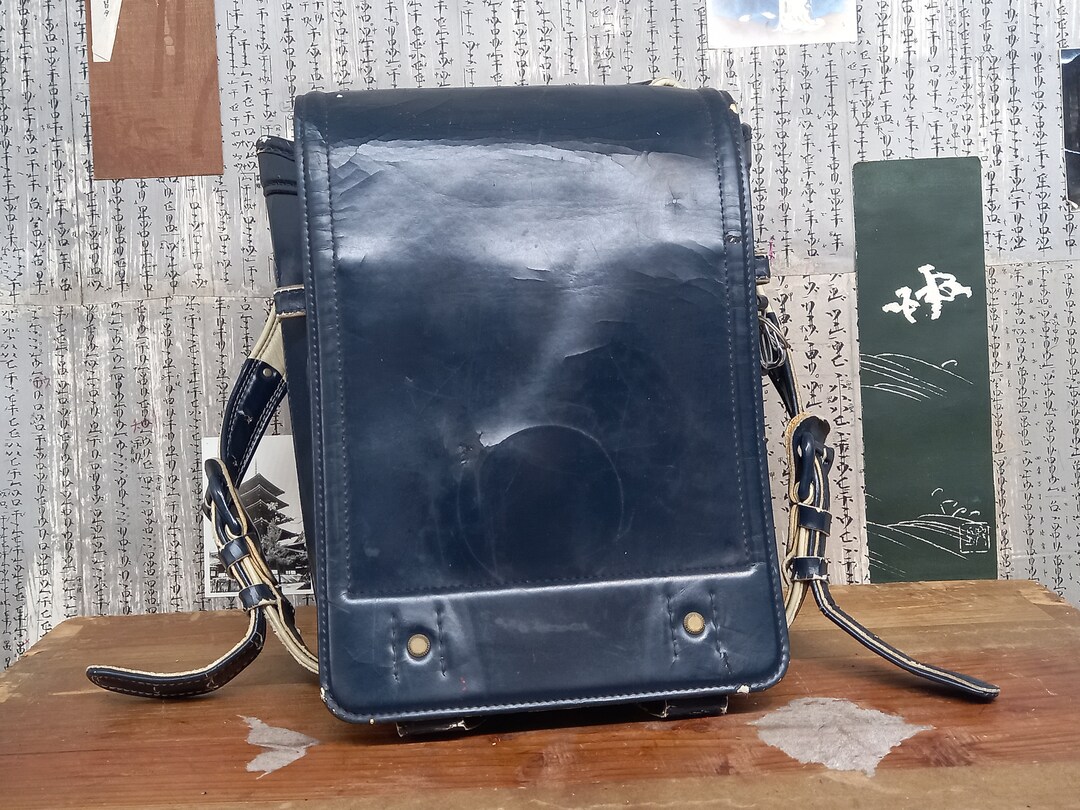 Randoseru Backpack, Navy Blue Japanese Tight Stitch Randoseru Imported ...