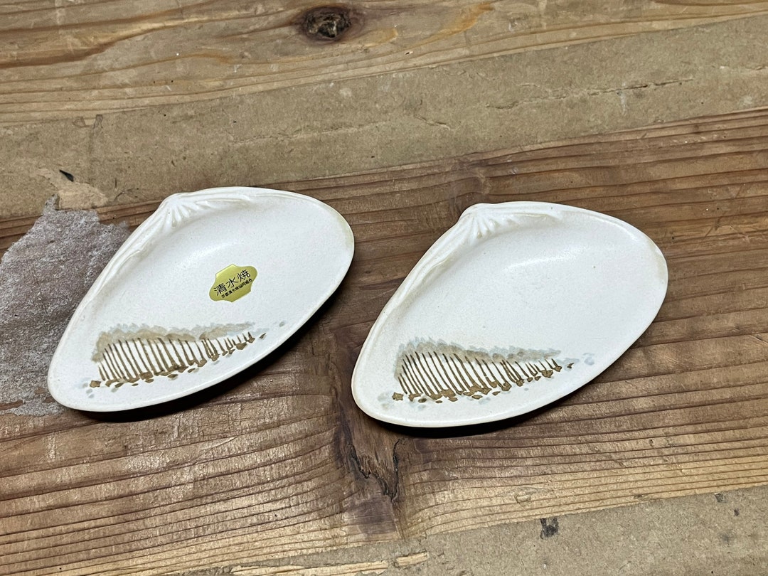 Pair of Porcelain Dishes, Seashell Shape Dish 11cm - Etsy