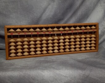 Antique Japanese Large Soroban Wooden Abacus 13 Row - Etsy