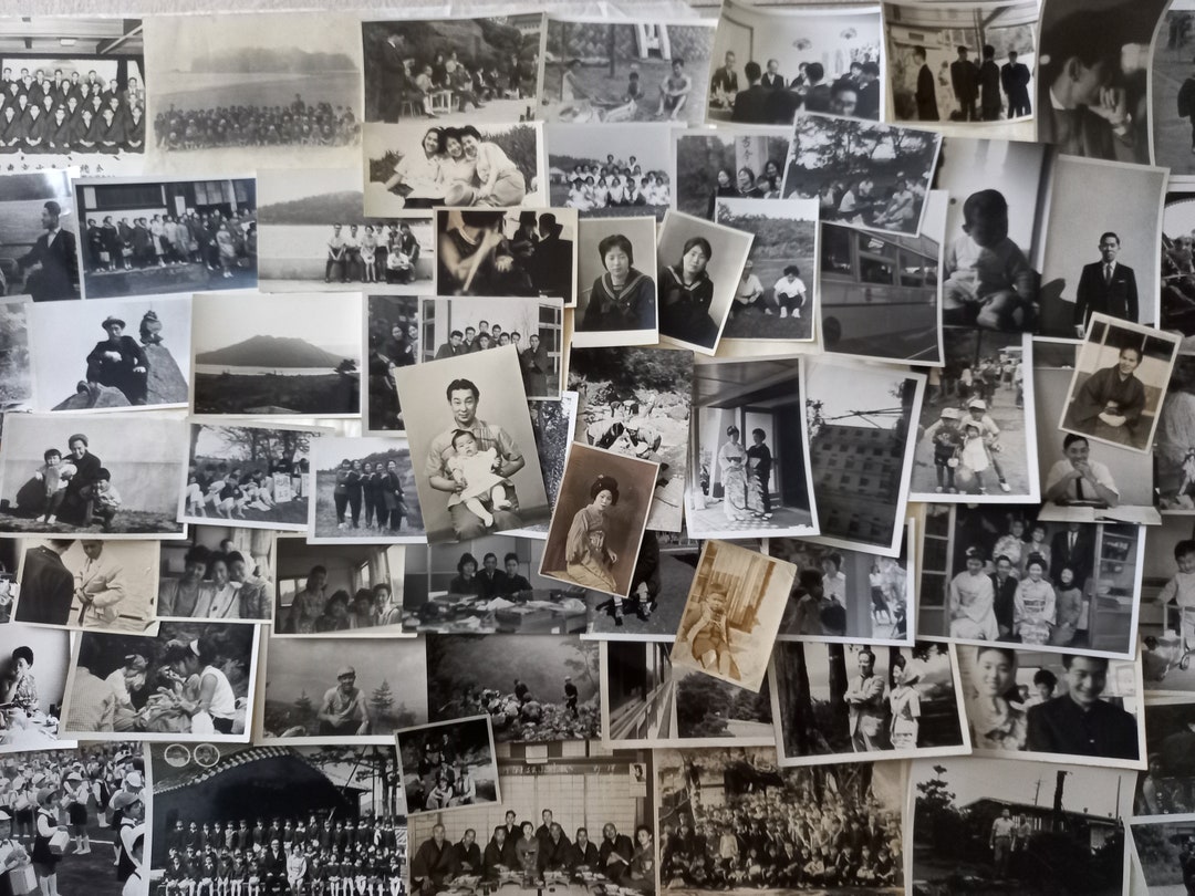 Vintage Japanese Photographs Lot of 100 Assorted Black & - Etsy