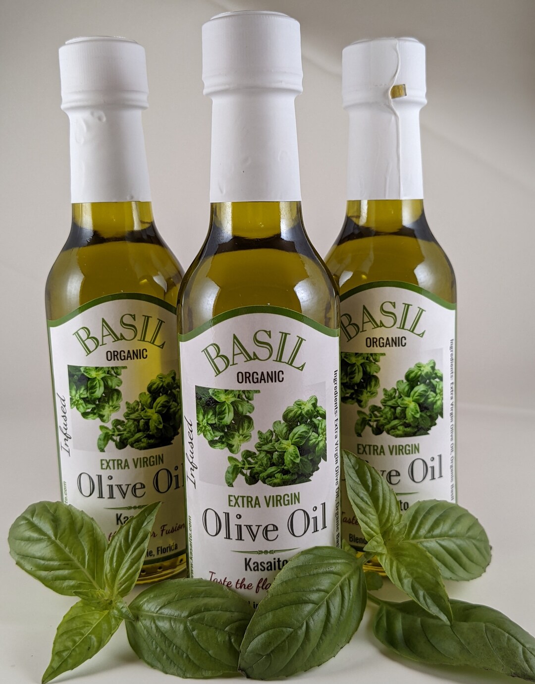 Basil Infused Olive Oil Organic Basil No Pesticides Dipping Oil Basil ...