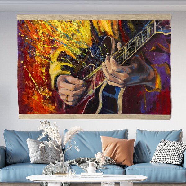 Guitar Tapestry - Etsy