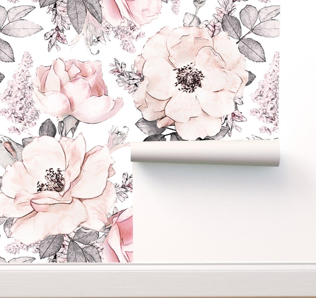 Floral Wallpaper Peel and Stick Wallpaper Self Adhesive Wallpaper ...