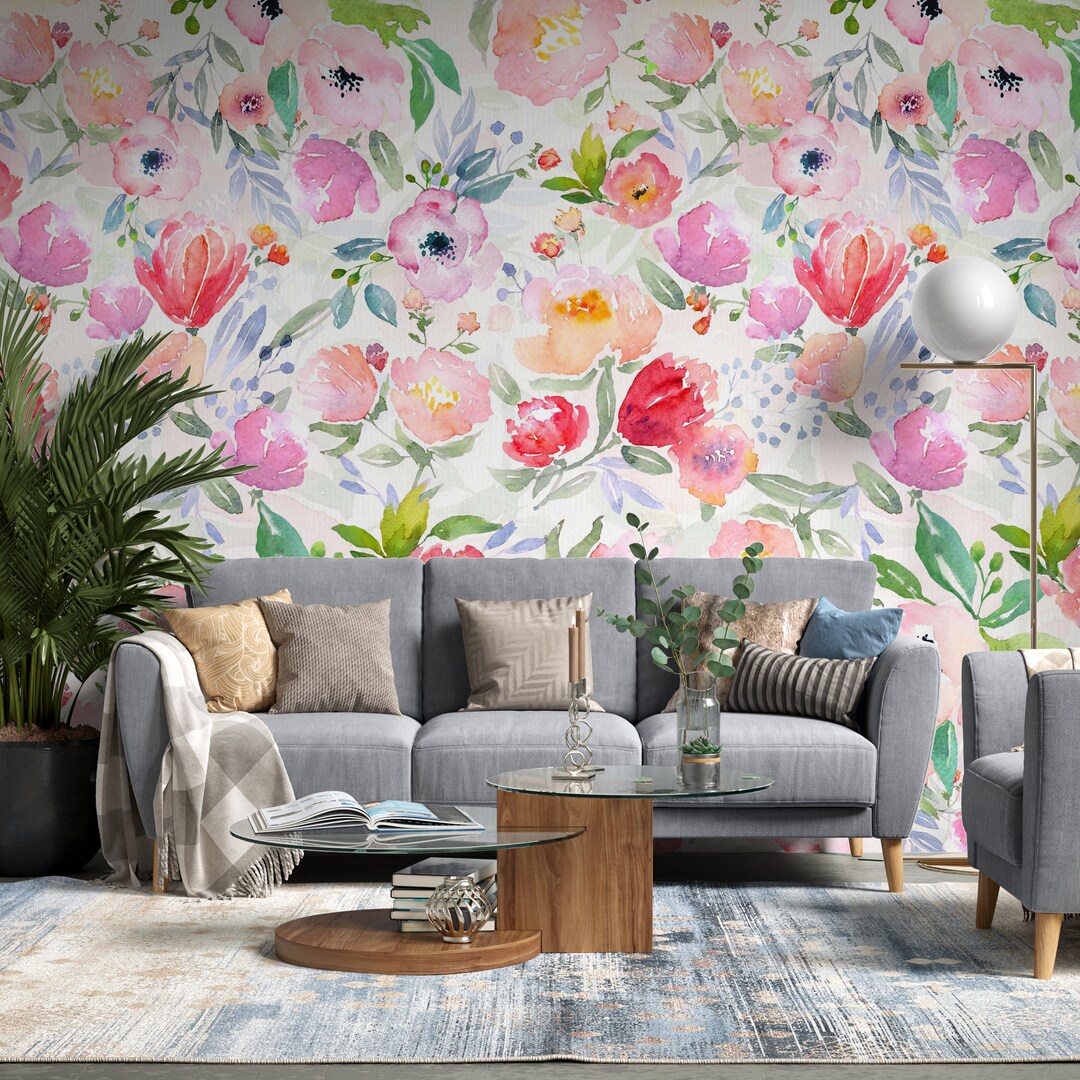 Floral Wallpaper Peel and Stick Wallpaper Self Adhesive Wallpaper ...