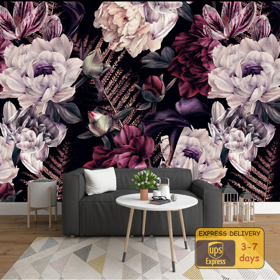 Floral Wallpaper Peel and Stick Wallpaper Self Adhesive Wallpaper ...