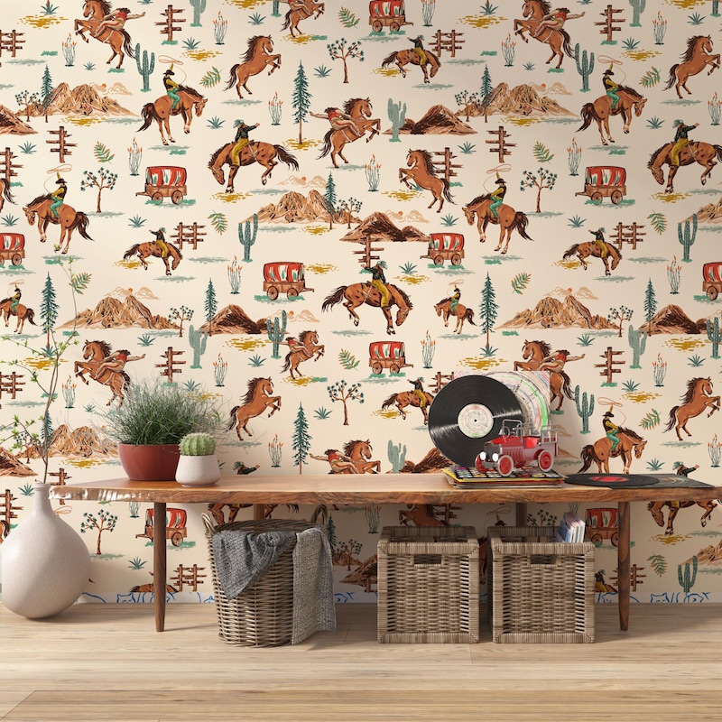 Southwestern Wallpaper - Etsy