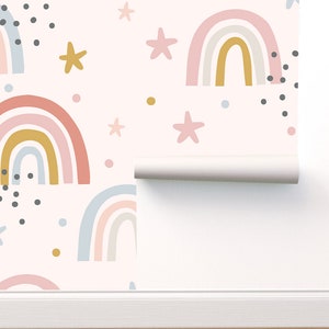 Rainbow Wallpaper - Colorfull Rainbow Watercolor - Rainbow Custom ...