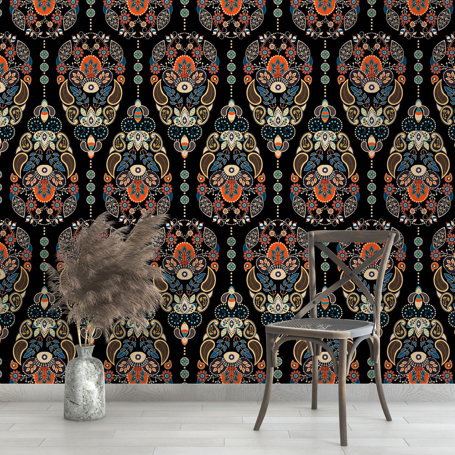 Vintage Wallpaper Peel and Stick Wallpaper Self Adhesive | Etsy