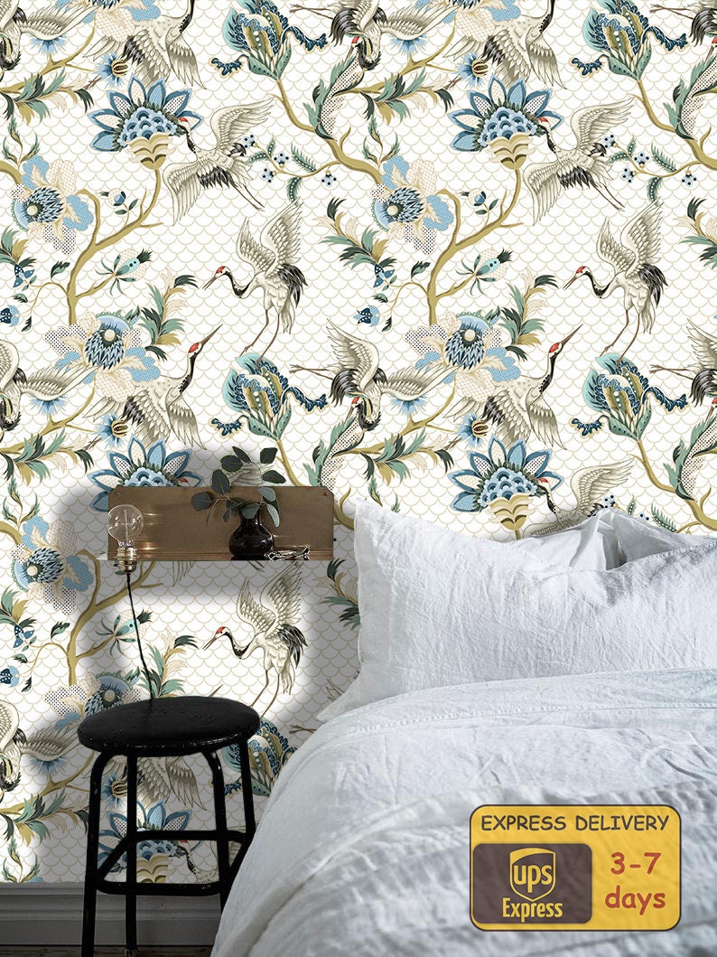 Floral Wallpaper Peel and Stick Wallpaper Self Adhesive - Etsy