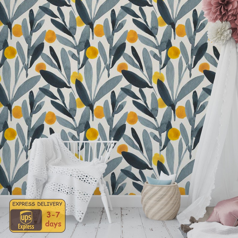 Floral Wallpaper Peel and Stick Wallpaper Self Adhesive - Etsy