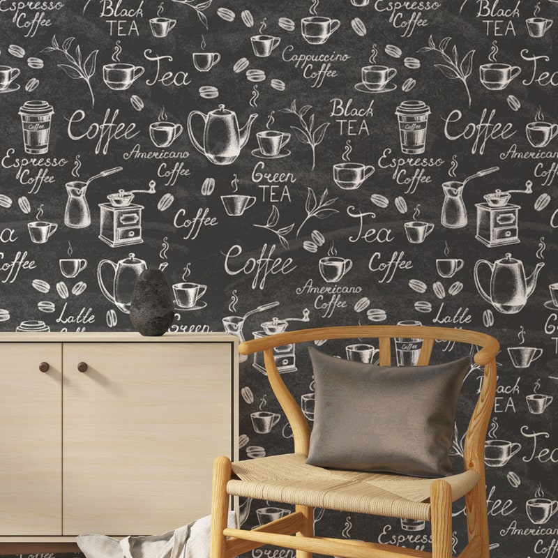 Cafe Wallpaper - Etsy