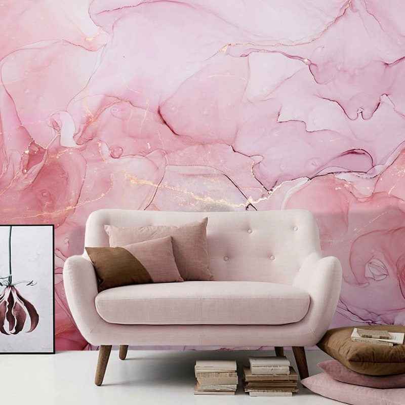 Removable Wallpaper Pink - Etsy