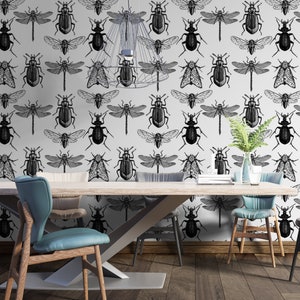 Bugs Wallpaper - Bugs Black Custom Printed Removable Self Adhesive ...