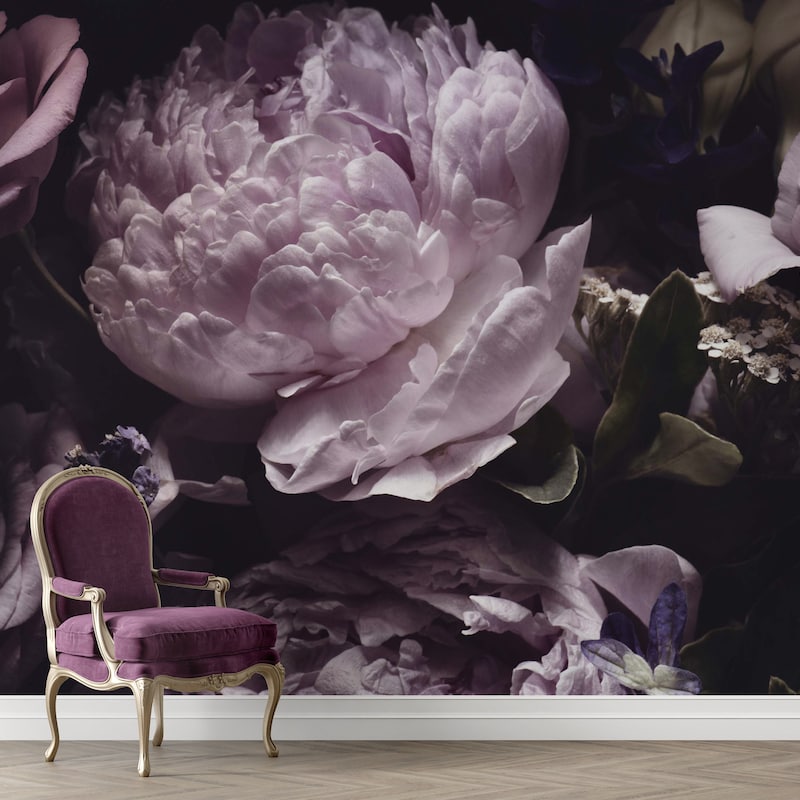 Dutch Floral Wallpaper - Etsy