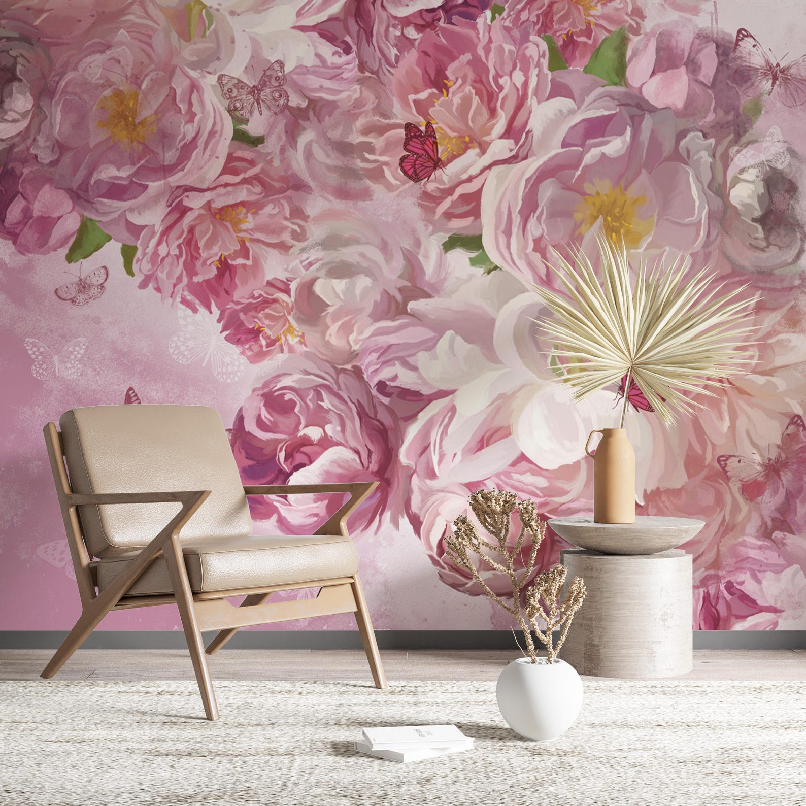Peony Peel And Stick Wallpaper