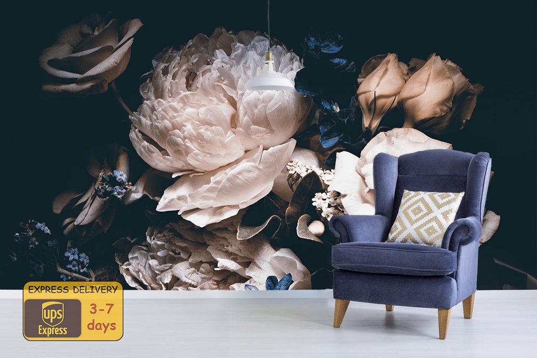 Floral Wallpaper Peel and Stick Wallpaper Self Adhesive Wallpaper ...