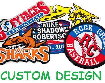 Custom Embroidery Patches Embroidered Patches Free Shipping | Etsy