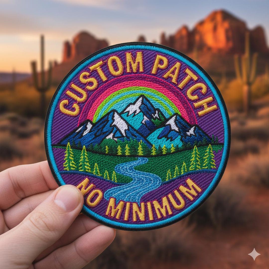 Custom Embroidered Patches, Logo, Iron-on, Sew-on, No Minimum, Jacket ...
