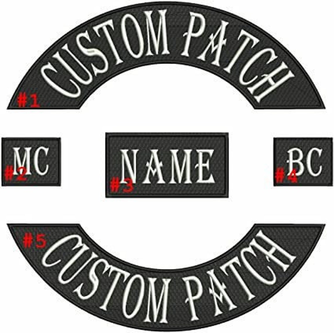 Custom Biker Embroidered Patches Made to Order Custom Biker | Etsy