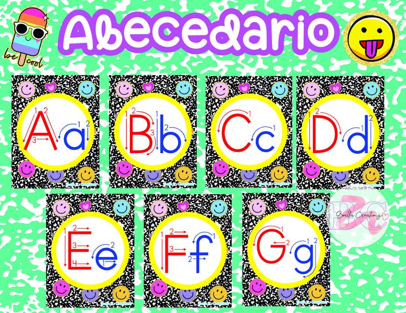 Bright Alphabet Posters for Classroom / Classroom Decor / Colorful ...