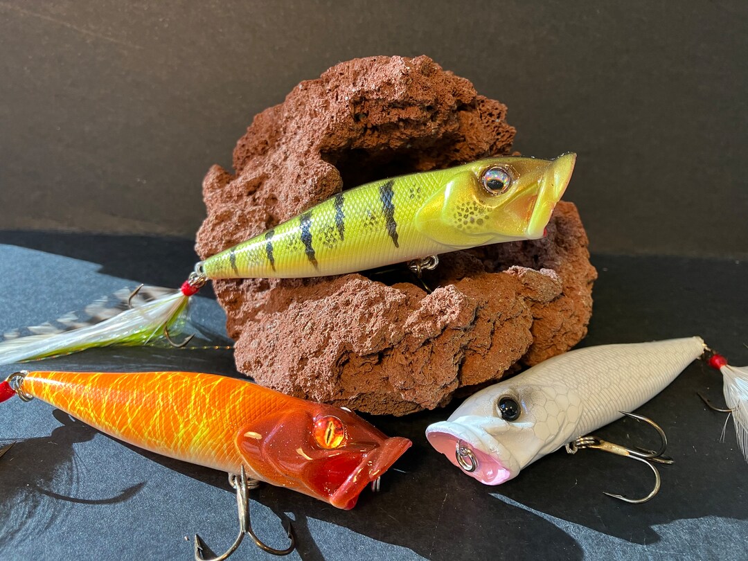 Fishing Lure-topwater Popmax Jr Popper-custom Painted Lure-popper - Etsy