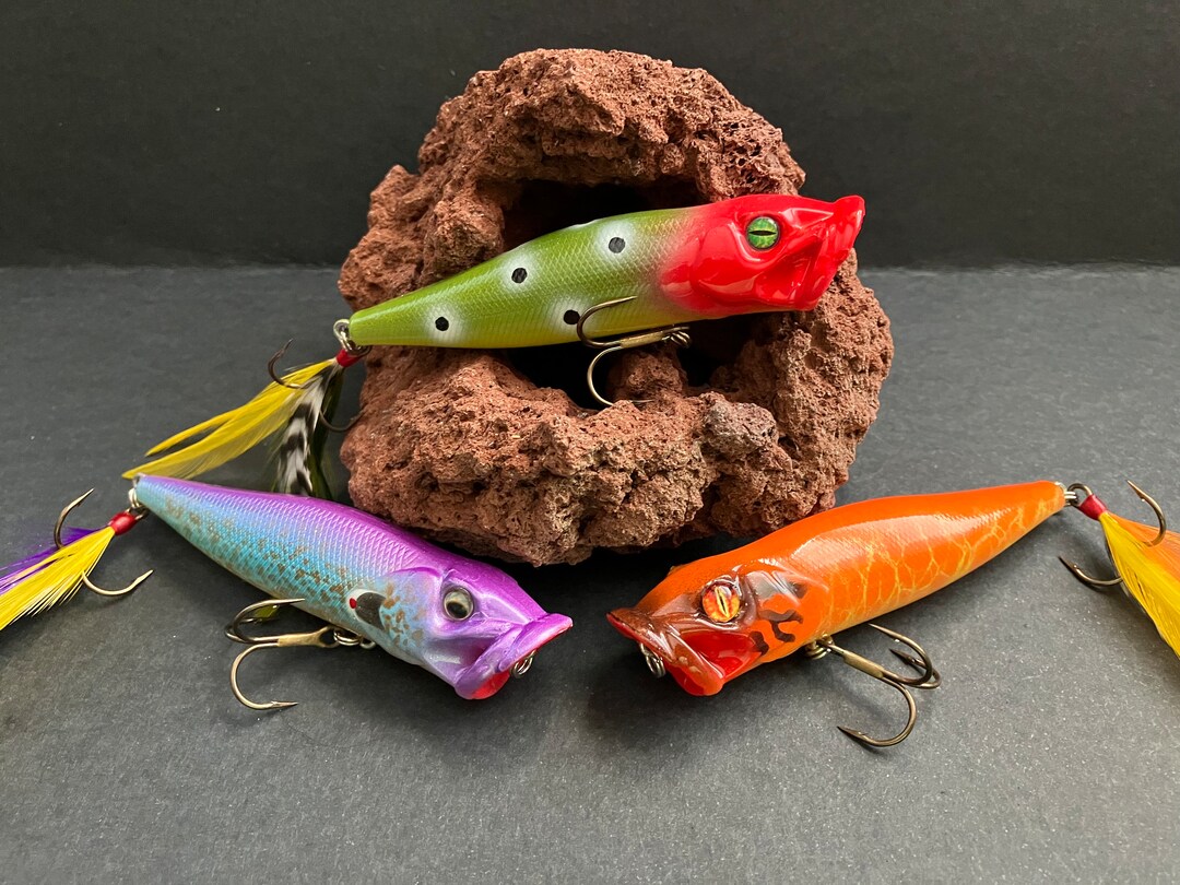 Fishing Lure-topwater Popmax Jr Popper-custom Painted Lure-popper - Etsy