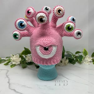 Beholder Crochet Knit Hat - Dnd Monster Beanie - Choose Main Color - Etsy
