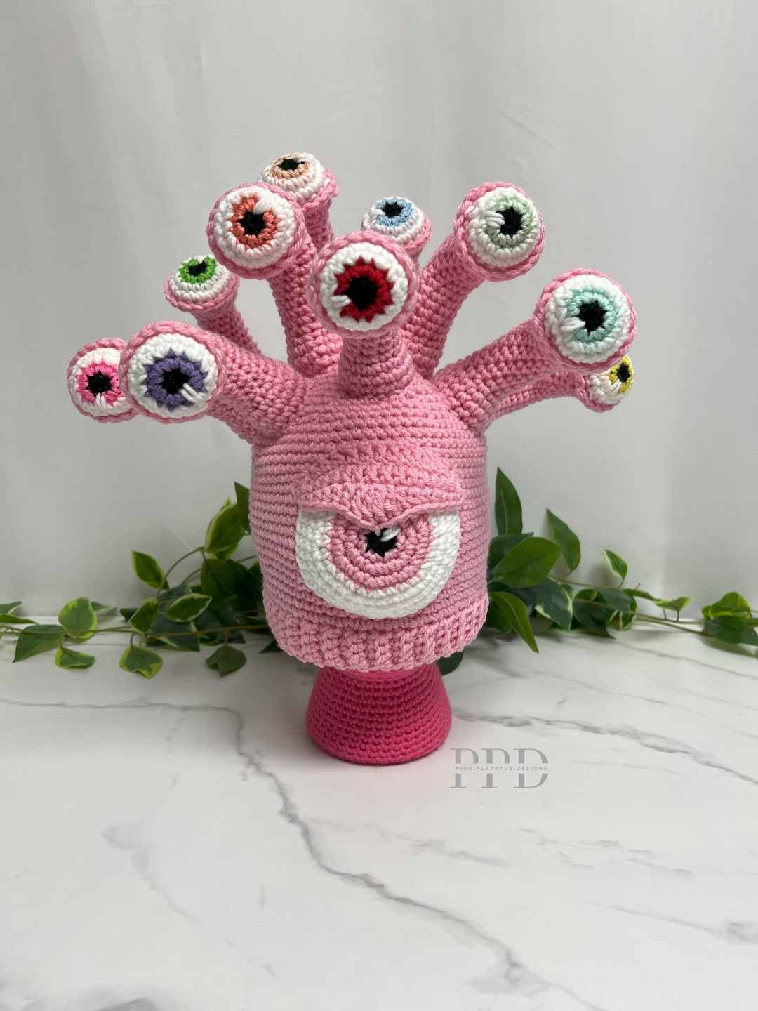 Beholder Crochet Hat PATTERN Includes Two Sizes Adult S/M/L & Adult L ...
