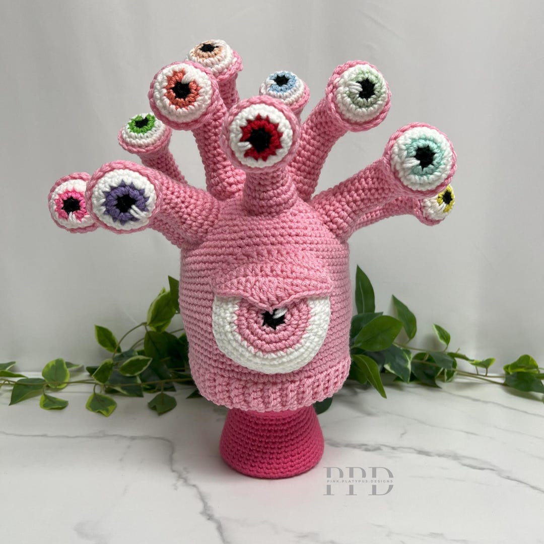 Beholder Crochet Hat PATTERN ~ Includes Two Sizes ~ Adult S/M/L & Adult ...