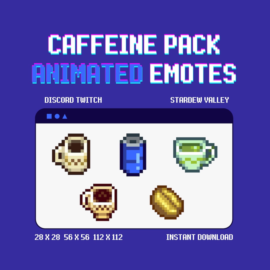 Coffee, Joja Cola, Green Tea, Triple Espresso, Coffee Bean ANIMATED ...