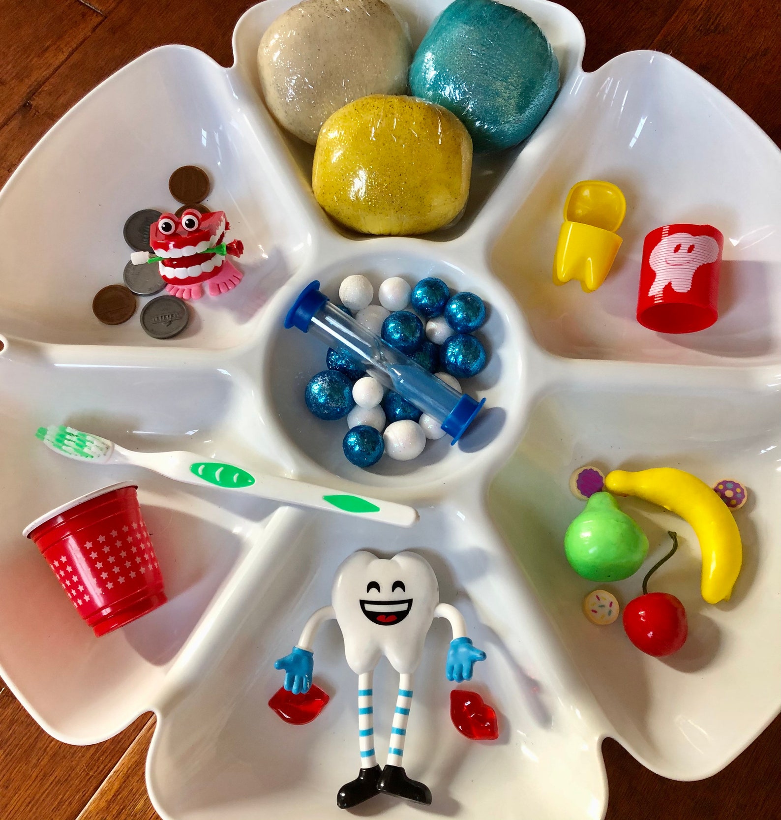 Playdough Kit Teeth Dentist Tooth Fairy Playdough Sensory | Etsy