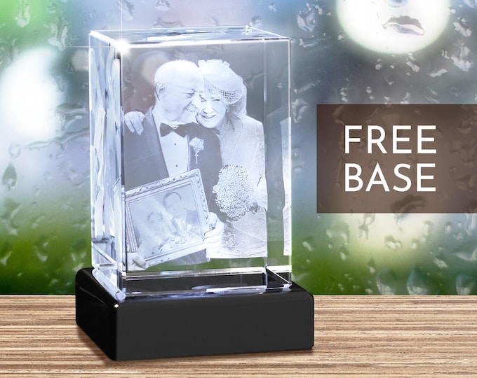 3D Tower (portrait) Crystal, Laser Engraved With Your Custom Photo by ...