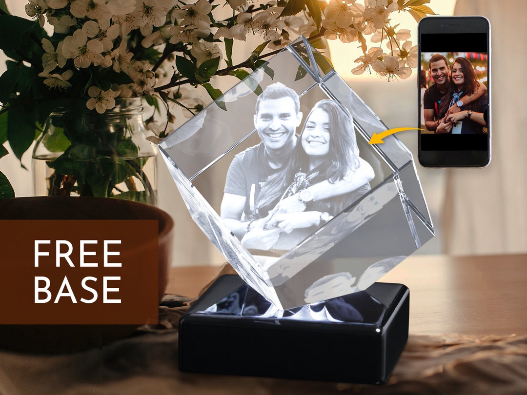 Custom Nebula Light, Best Photo Personalized Gifts, Photo in a Crystal ...