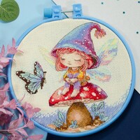 SEPTEMBER Birthstone Delivery Gnome Sapphire Cross Stitch Pattern Pdf Fairy Elf Pixie Sprite ,SO ...