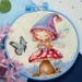 SEPTEMBER Birthstone Delivery Gnome Sapphire Cross Stitch Pattern Pdf Fairy Elf Pixie Sprite ,SO ...