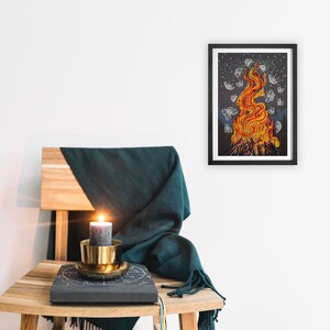 DIY Bead Embroidery Kit Bonfire, GIFT Size: 7.9"×11.8" (20×30 Cm ...