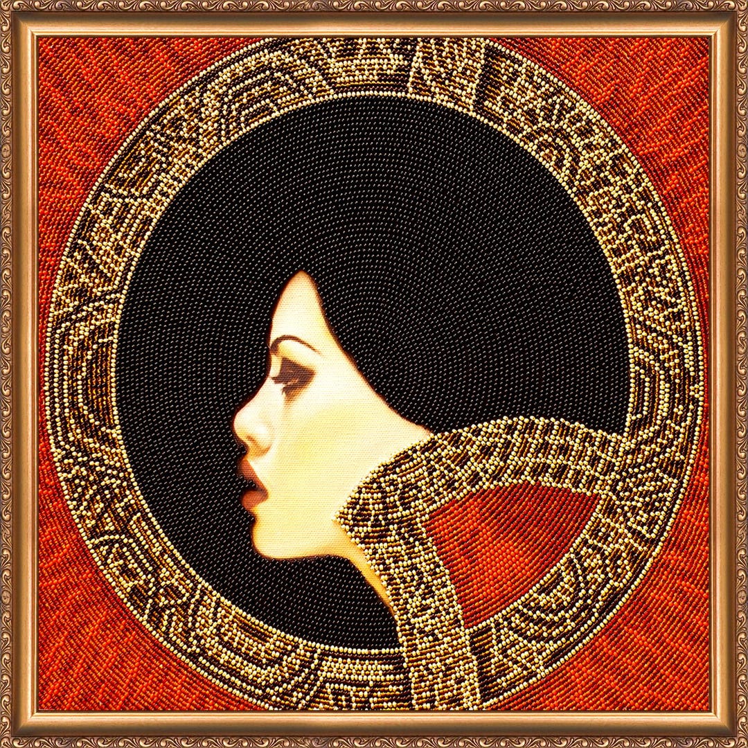 DIY Bead Embroidery Kit Lady Macbeth - Girl, GIFT Size: 11"×11.8" (28× ...
