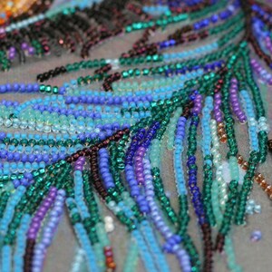 DIY Bead Embroidery Kit Royal Gaze - Eye, GIFT Size: 10.6"х14.5" (27x37 ...