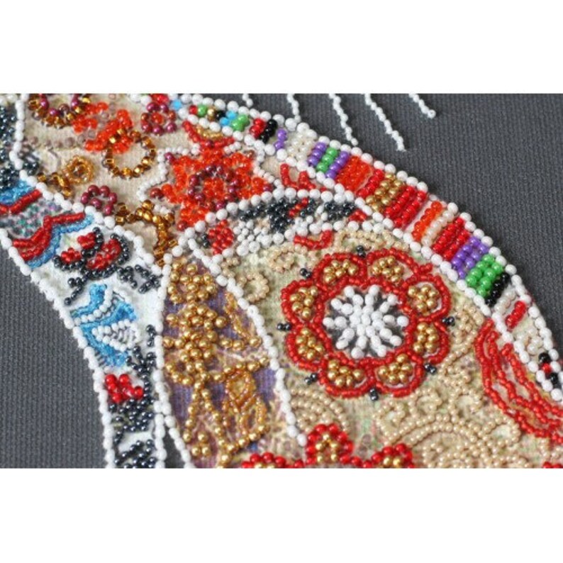 DIY Bead Embroidery Kit Cat and Butterfly, GIFT Size: 9.8"×15.3" (25×35 ...