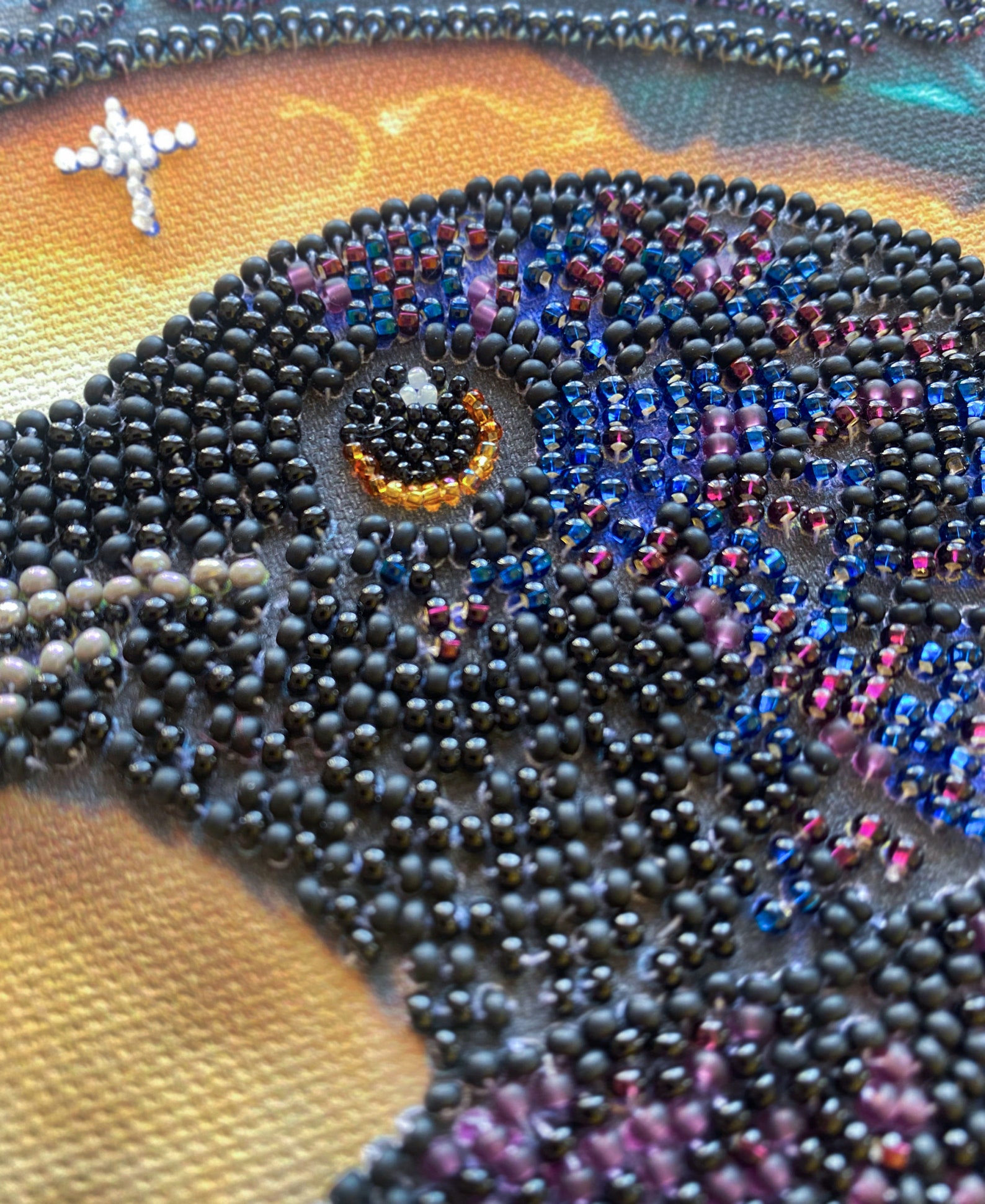 DIY Bead Embroidery Kit Crow, GIFT Size: 2535 Cm 9.813.8 Abris Art - Etsy