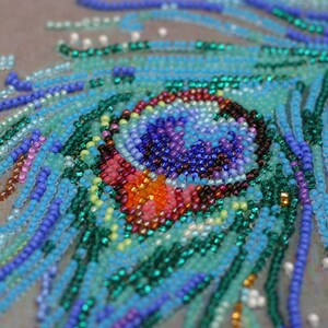 DIY Bead Embroidery Kit Royal Gaze - Eye, GIFT Size: 10.6"х14.5" (27x37 ...