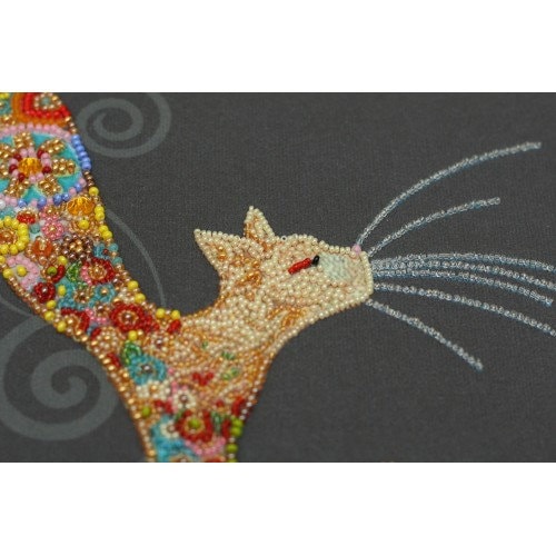 DIY Bead Embroidery Kit Cat Size: 9.8"х14.1" (25x36 Cm), GIFT - Etsy