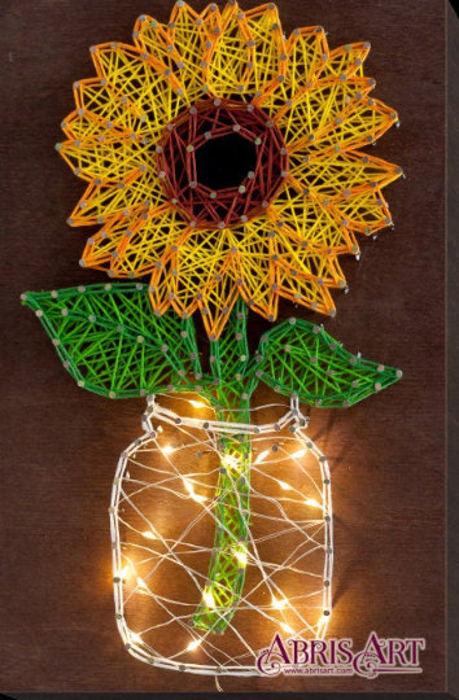 String Art Set flower Sunflower Size: - Etsy