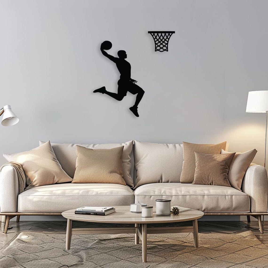 Basketball Wall Art Laser Cut Wall Art Svg, Basketball Svg Laser Cut ...